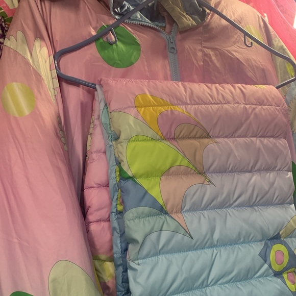 Cynthia Rowley | Jackets & Coats | Cynthia Rowley Cosmo Puffer Jacket Hood Rainbow Pastel Floral ...